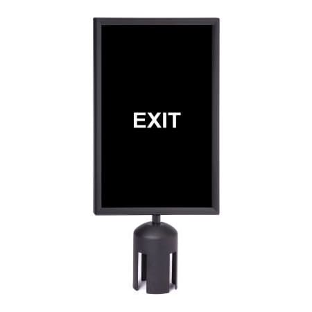 Queue Solutions Queue Acrylic Sign, Double Sided, "Exit" & "Exit Do Not Enter", 7"Wx11"H, Black ...